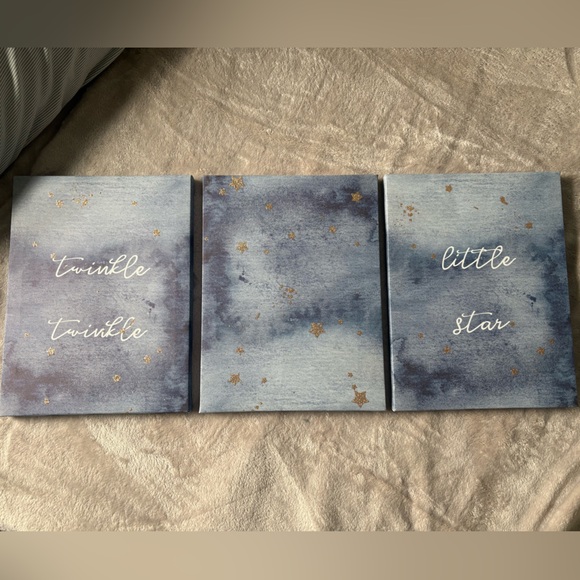 Wall Decor | Twinkle Twinkle Little Star Canvas Art Set | Poshmark